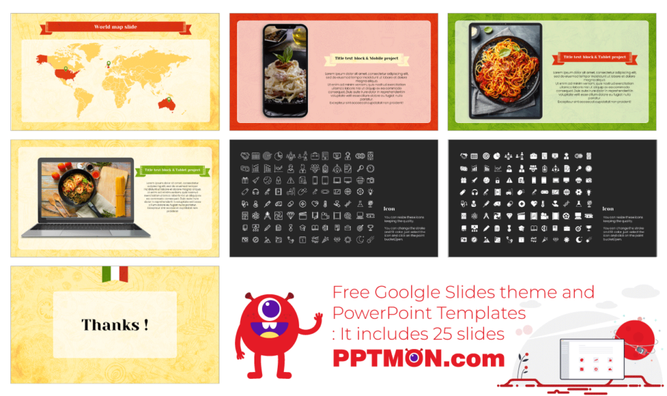 National Spaghetti Day Free Google Slides PowerPoint Templates