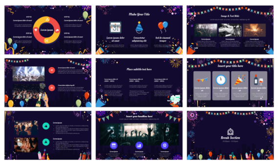 New Year Eve Party Free PowerPoint Google Slides Template