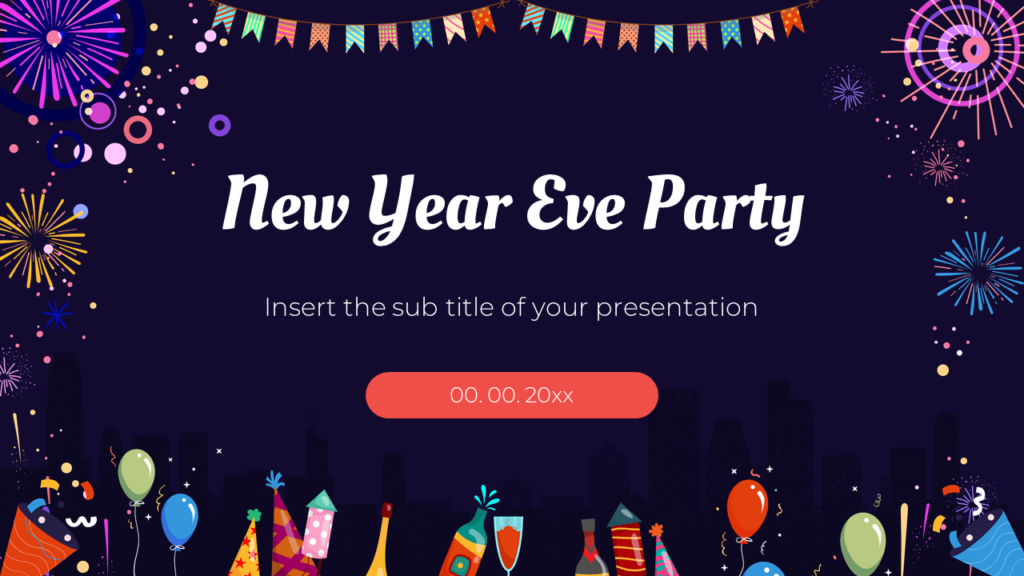 Happy new year - Free Powerpoint templates and Google Slides themes