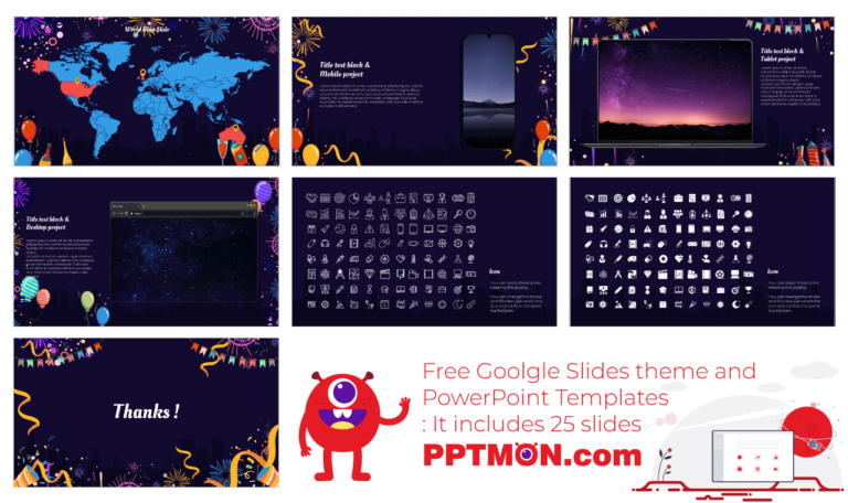 New Year Eve Party Free PowerPoint Google Slides Template