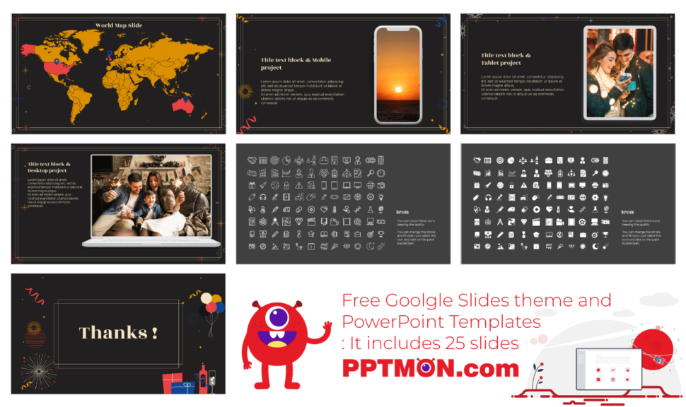 New Year Eve Free Google Slides Theme PowerPoint Template
