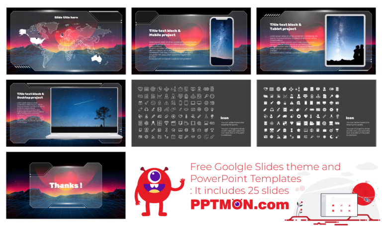 Science Fiction Newsletter Google Slides PowerPoint Template