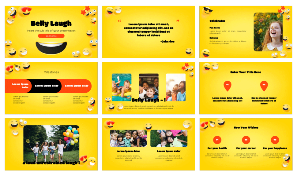 Belly Laugh Free Google Slides Themes PowerPoint Templates