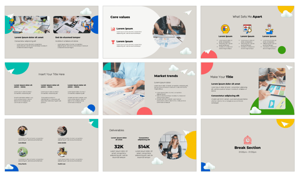 Design Thinking Workshop Google Slides PowerPoint Templates