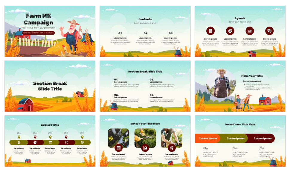 Farm MK Campaign Google Slides Themes PowerPoint Templates