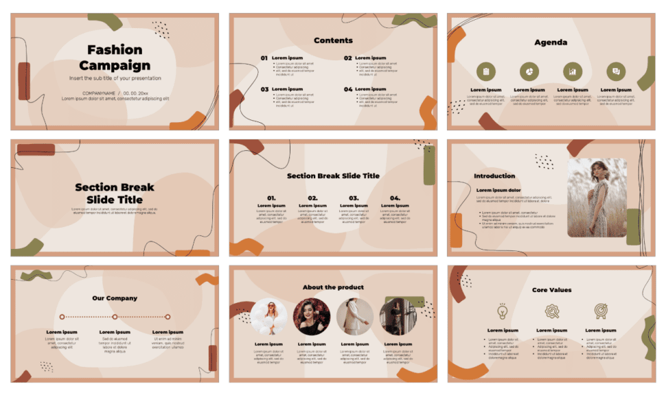Fashion Campaign Google Slides Theme PowerPoint Template