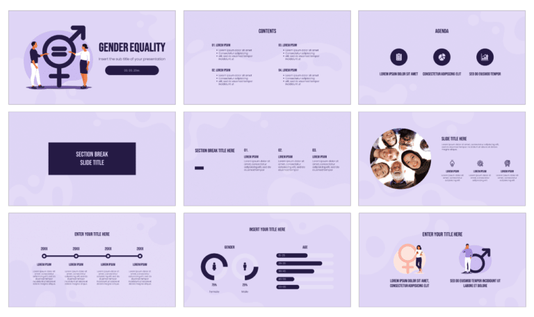 Gender Equality Free Google Slides Theme PowerPoint Template