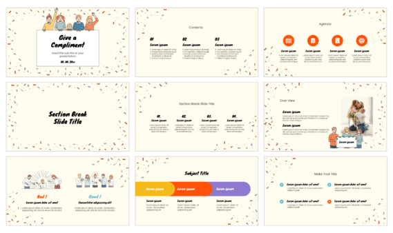 Give a Compliment Google Slides Theme PowerPoint Template