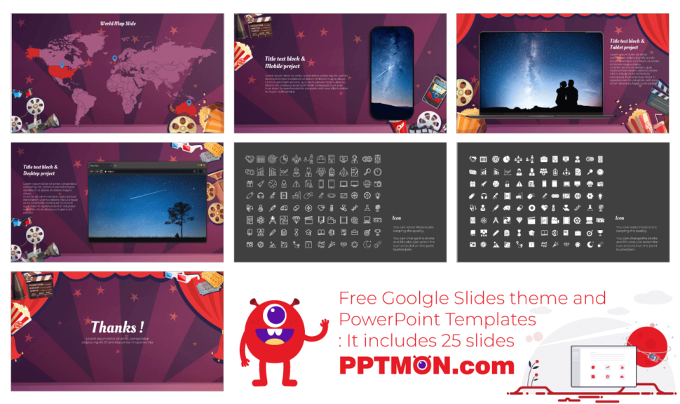 Global Movie Day Google Slides Themes PowerPoint Templates