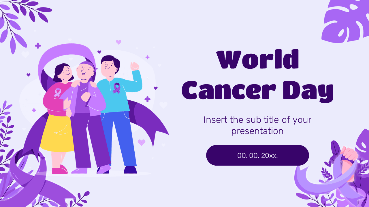 World Cancer Day Design Google Slides PowerPoint Templates