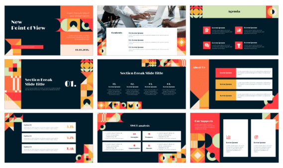 New Point of View Free Google Slides Theme PowerPoint Template