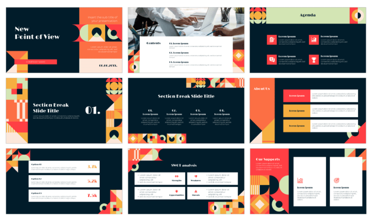 New Point of View Free Google Slides Theme PowerPoint Template
