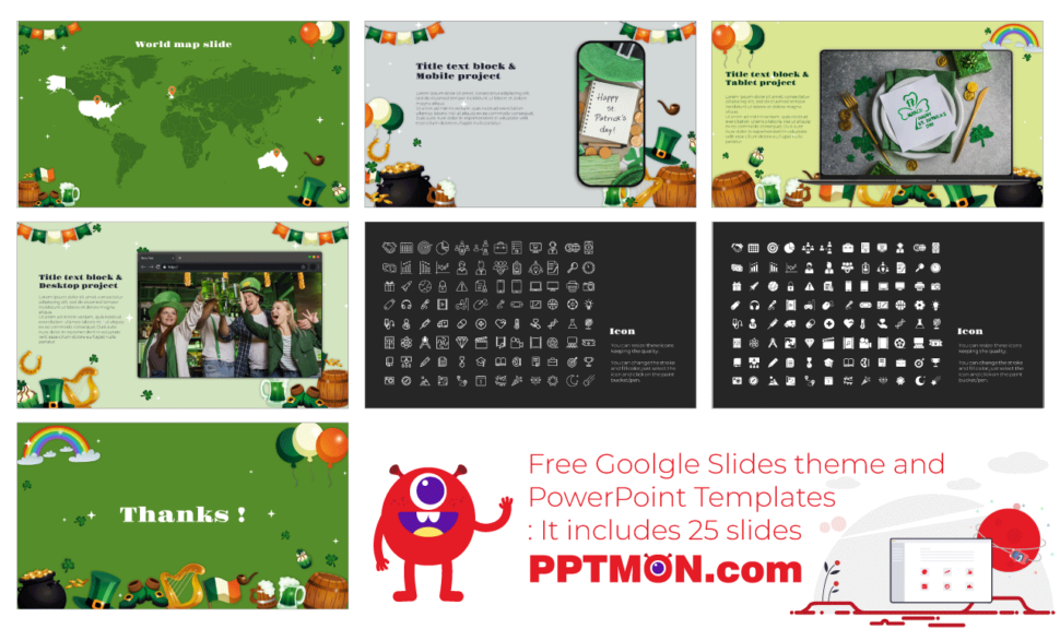 Happy St. Patrick's Day Free Google Slides PowerPoint Template