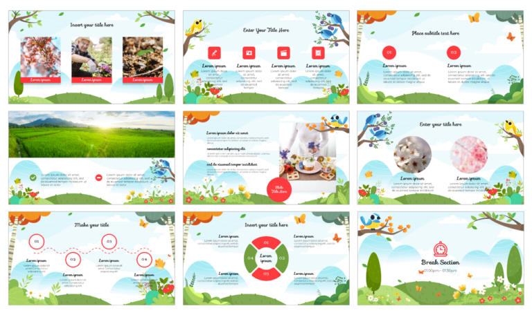 Welcome Spring Free Google Slides Theme PowerPoint Template