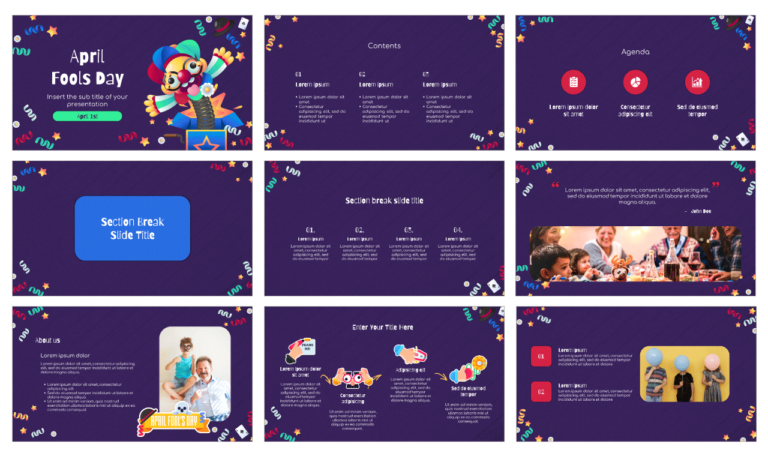 April Fools Day Free Google Slides Theme PowerPoint Template