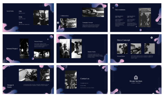 Art Director Portfolio Google Slides Theme PowerPoint Template