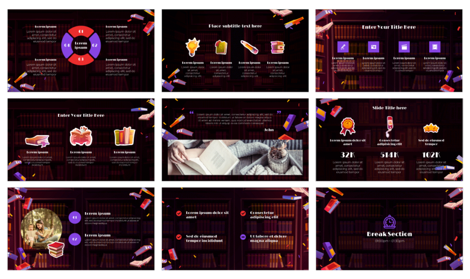 Celebrate World Book Day Google Slides PowerPoint Template