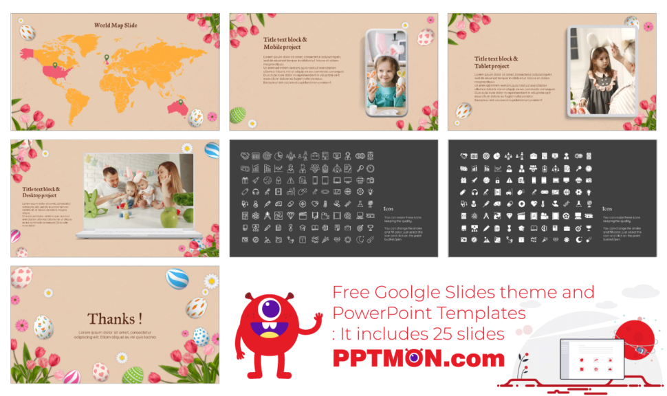 Happy Easter Celebration Free Google Slides PowerPoint Template