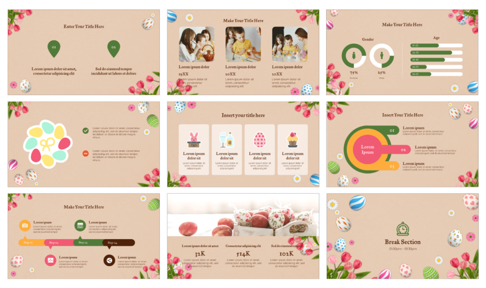 Happy Easter Celebration Free Google Slides PowerPoint Template