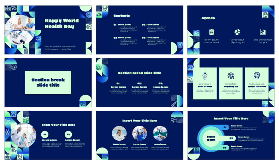 Happy World Health Day Free Google Slides PowerPoint Template
