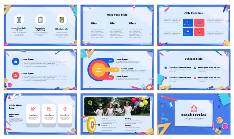 Stationery Background Free Google Slides PowerPoint Template