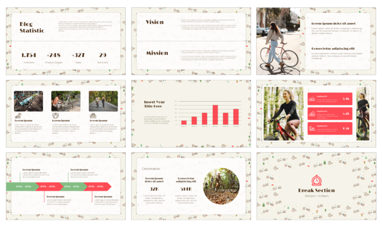 Happy Bicycle Day Google Slides Theme PowerPoint Template