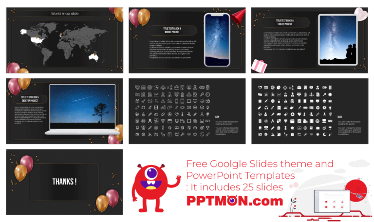 Happy Birthday Celebration Google Slides PowerPoint Template