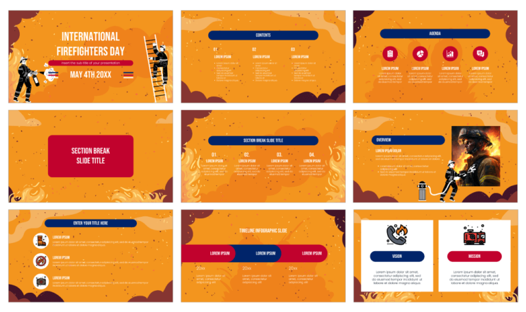 International Firefighters Day Google Slides PowerPoint Template