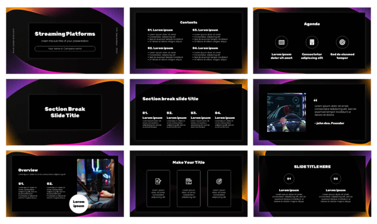 Streaming Platforms Free Google Slides PowerPoint Template