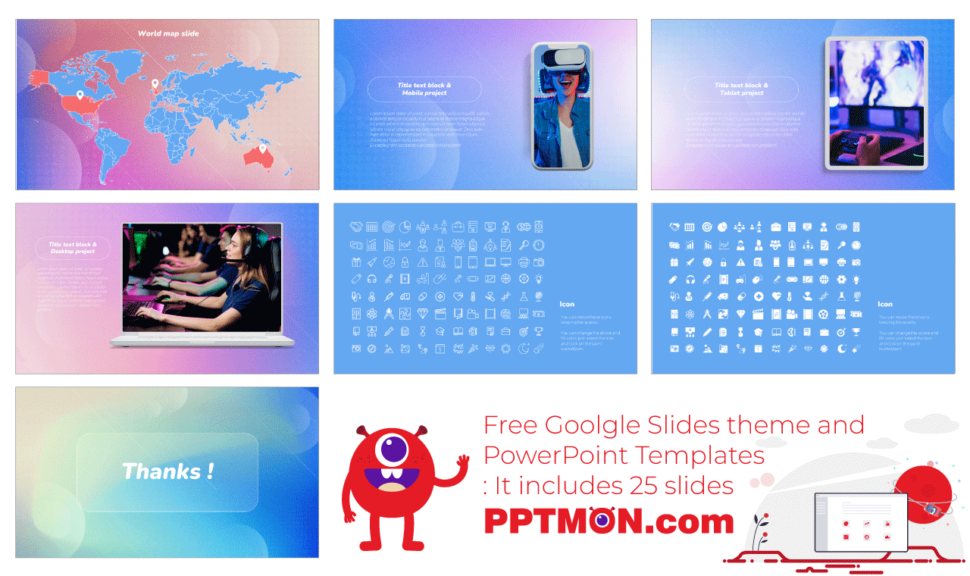 Streaming Service Google Slides Theme PowerPoint Template