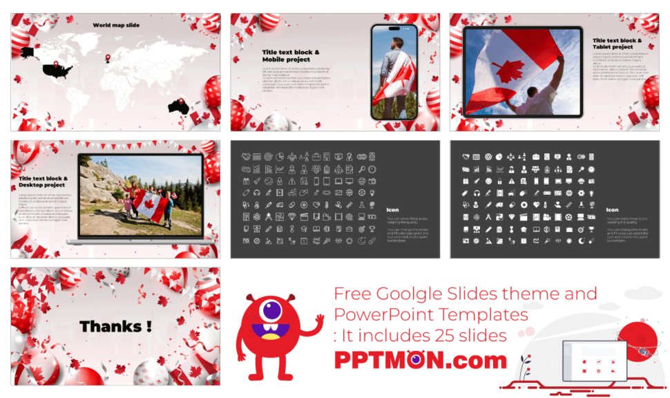 Canada Day Free Google Slides Theme PowerPoint Template