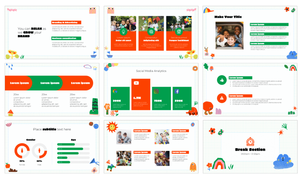 Child Psychology Free Google Slides Theme PowerPoint Template