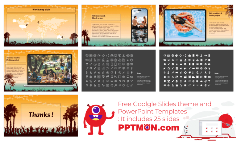 Summer Beach Party Free Google Slides PowerPoint Template