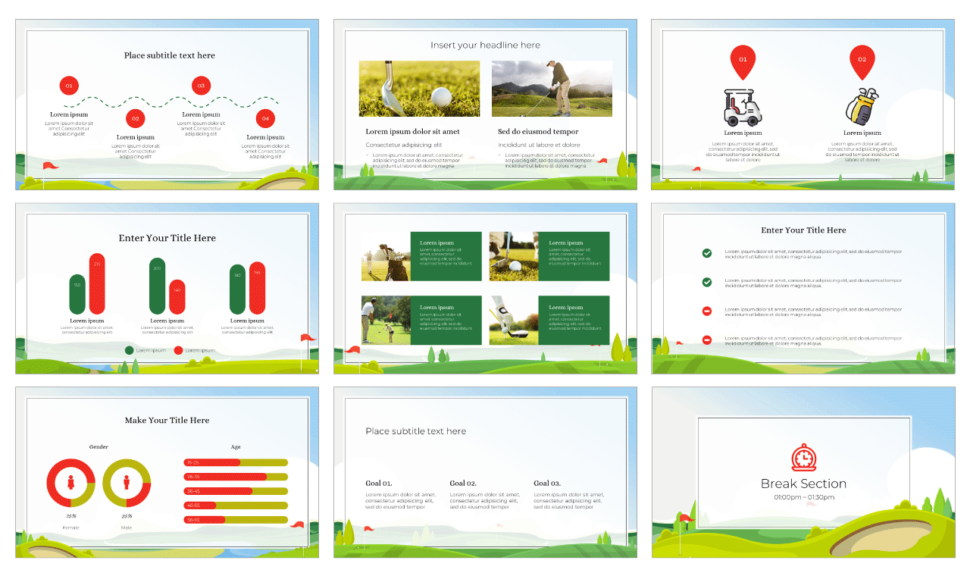 Golf Lessons Free Google Slides Theme and PowerPoint Template