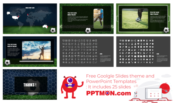 Soccer Field Free Google Slides Theme PowerPoint Template