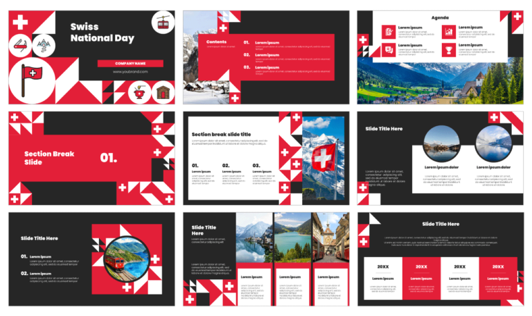 Swiss National Day Google Slides Theme PowerPoint Template