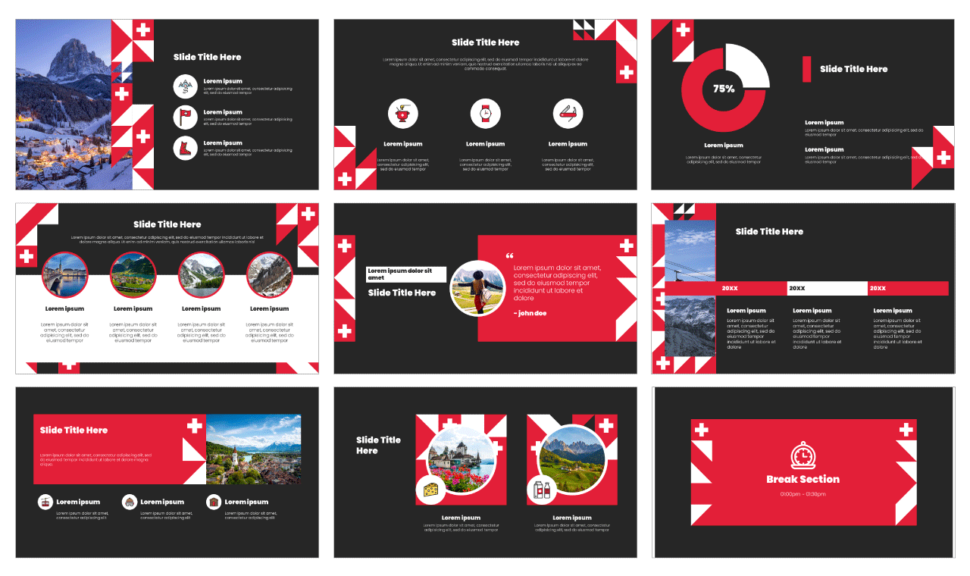 Swiss National Day Google Slides Theme PowerPoint Template