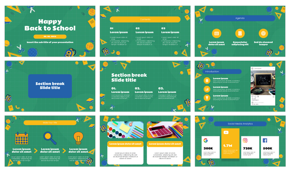 Happy Back to School Free Google Slides PowerPoint Templates
