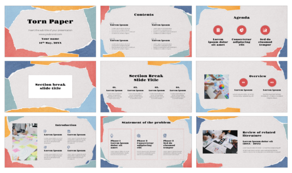 Torn Paper Free Google Slides Themes and PowerPoint Templates