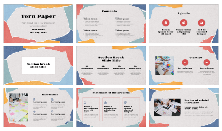 Torn Paper Free Google Slides Themes and PowerPoint Templates