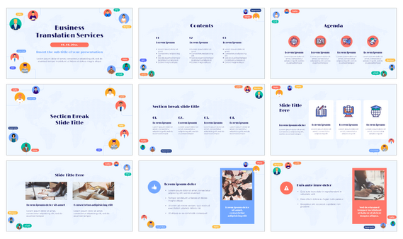 Business Translation Services Google Slides PowerPoint Template