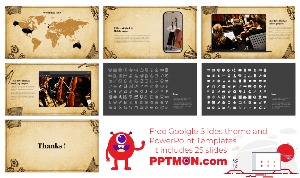 Classical Music Month Free Google Slides PowerPoint Templates