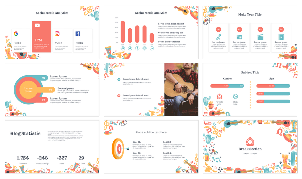 Country Music Free Google Slides Themes PowerPoint Templates
