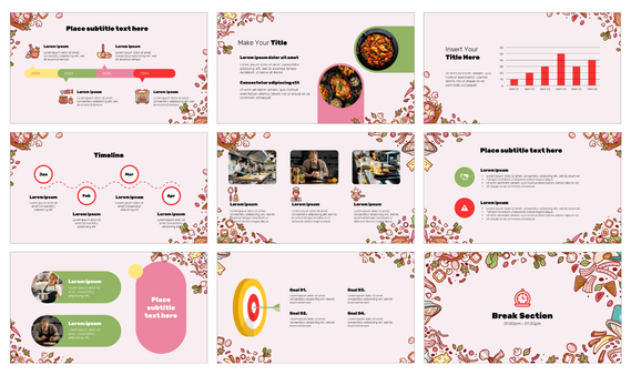 Culinary Workshop and Cooking Classes Google Slides Templates