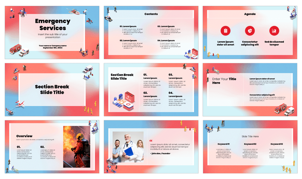 Emergency Services Free Google Slides PowerPoint Templates