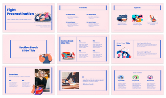 Fight Procrastination Free Google Slides PowerPoint Templates