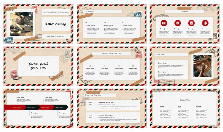 Letter Writing Free Google Slides Themes PowerPoint Templates