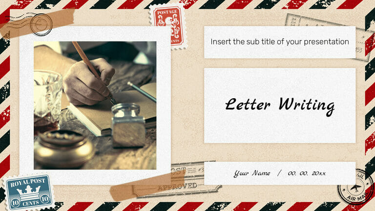 Letter Writing - Free Powerpoint templates and Google Slides themes