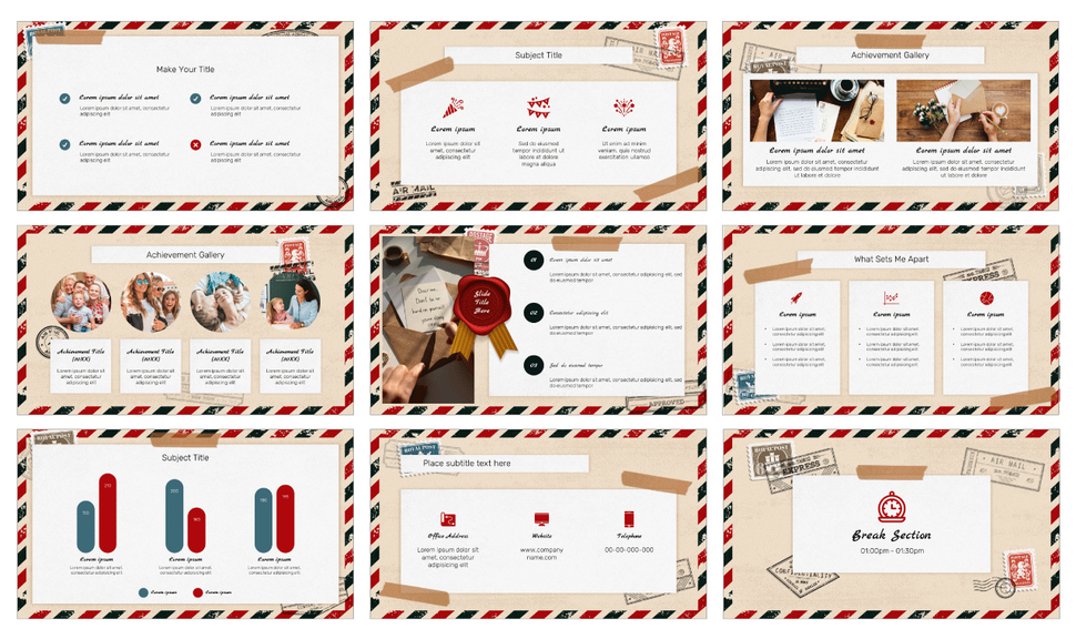 Letter Writing Free Google Slides Themes PowerPoint Templates