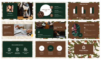 Coffee Shop Newsletter Free Google Slides PowerPoint Templates